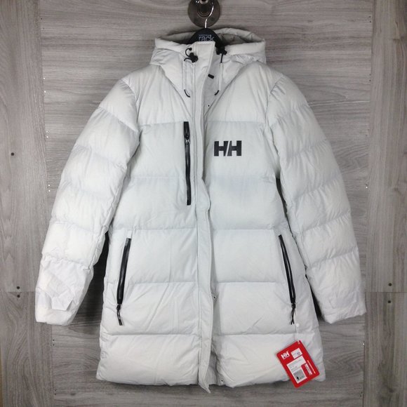 Helly Hansen | Jackets & Coats | Helly Hansen White Adore Puffy Hooded ...